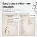 Printable Language Learning Planner, Study Notebook | Vocabulary ...