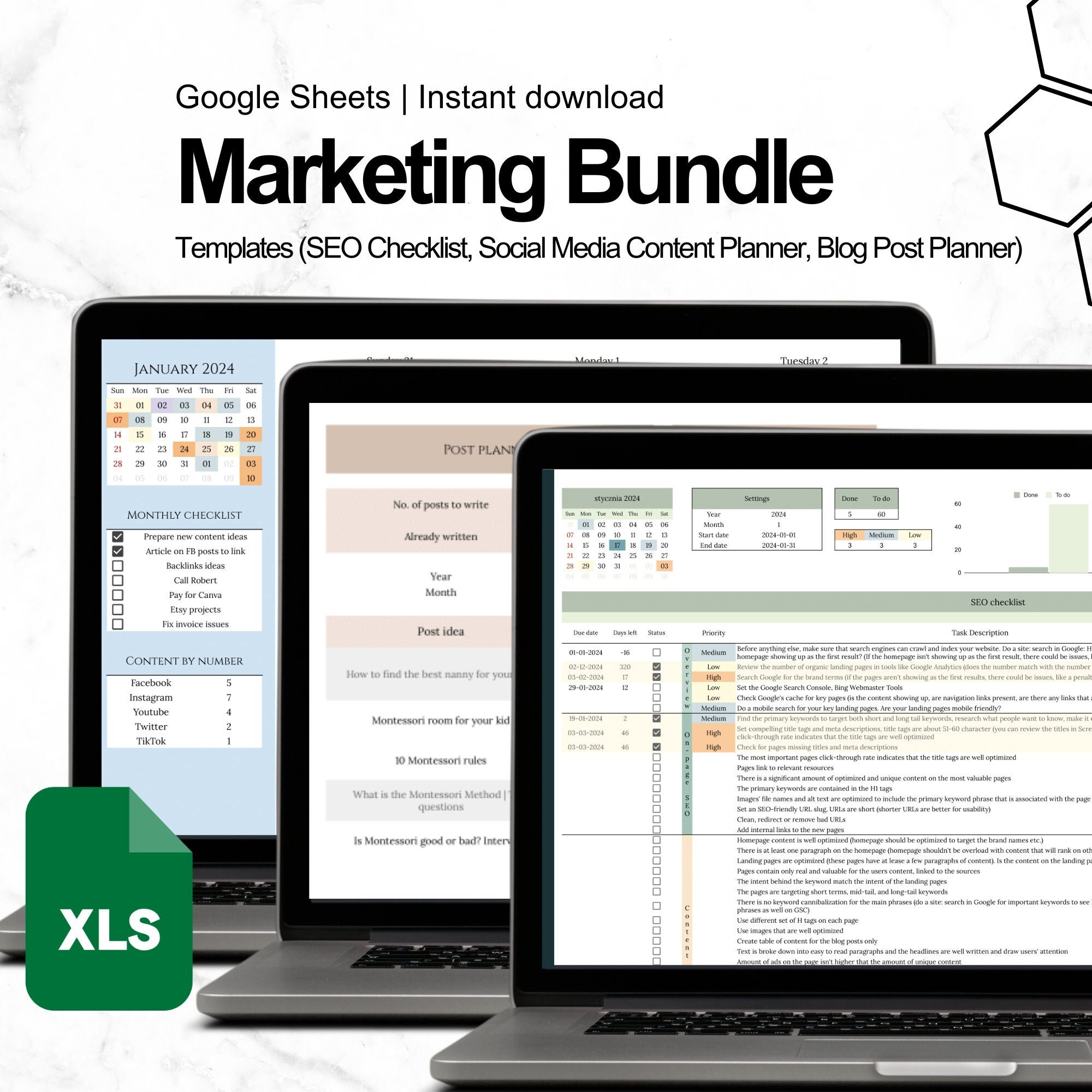 Marketing Bundle for Google Spreadsheets, SEO Ranking, Blog Post ...