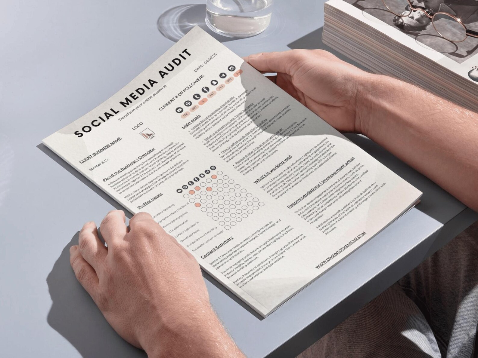 Social Media Audit Template PDF to Download - Etsy