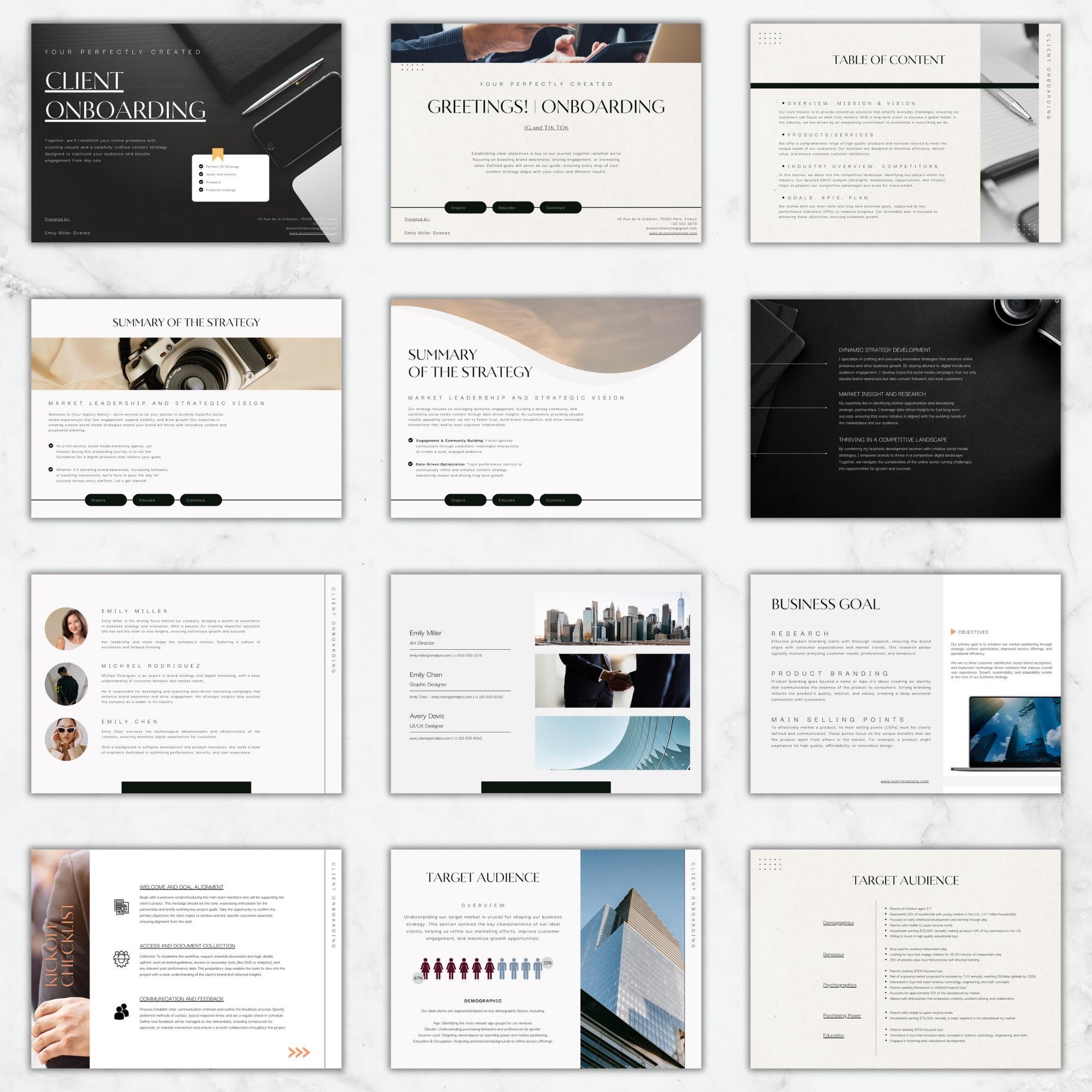 Client Welcome Packet Powerpoint and Canva Template: Virtual Assistant ...