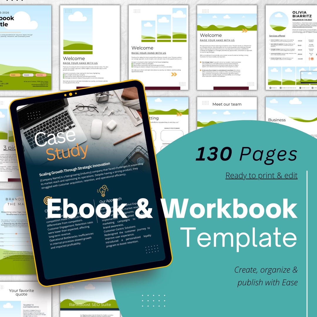 Ebook Template Without Pictures – Text-based, Minimalist Layout for ...