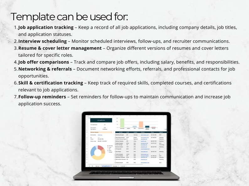 Job Application Tracker Google Sheets | Job Hunt Organizer | Track ...