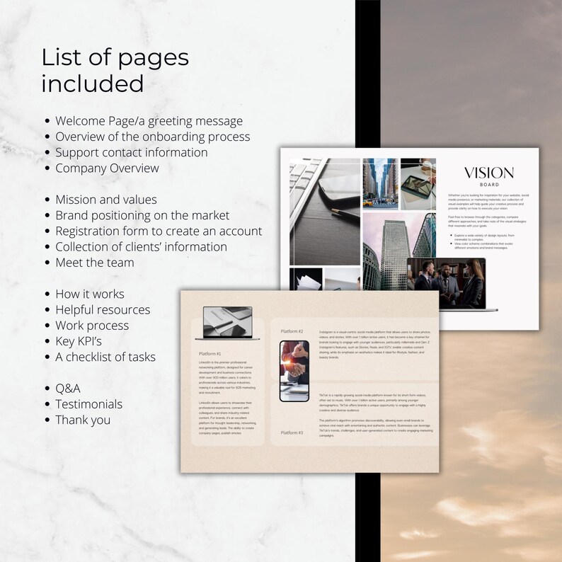 Client Welcome Packet Canva Template Virtual Assistant And Coaching Onboarding Guide Great