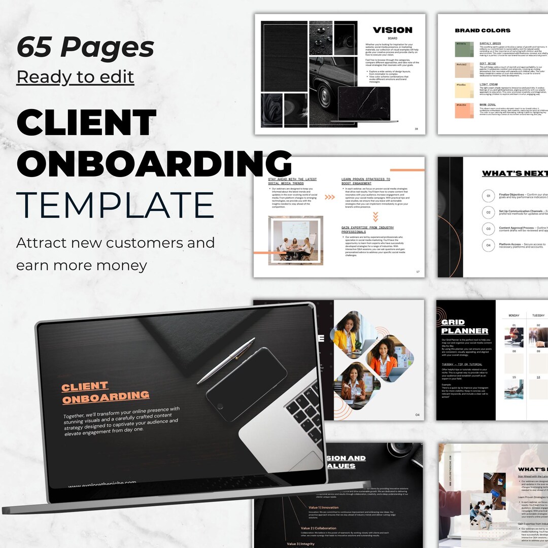 Client Welcome Packet Canva Template: Virtual Assistant & Coaching ...