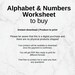 Alphabet & Number Tracing Sheet, ABC Alphabet Tracing, Handwriting ...