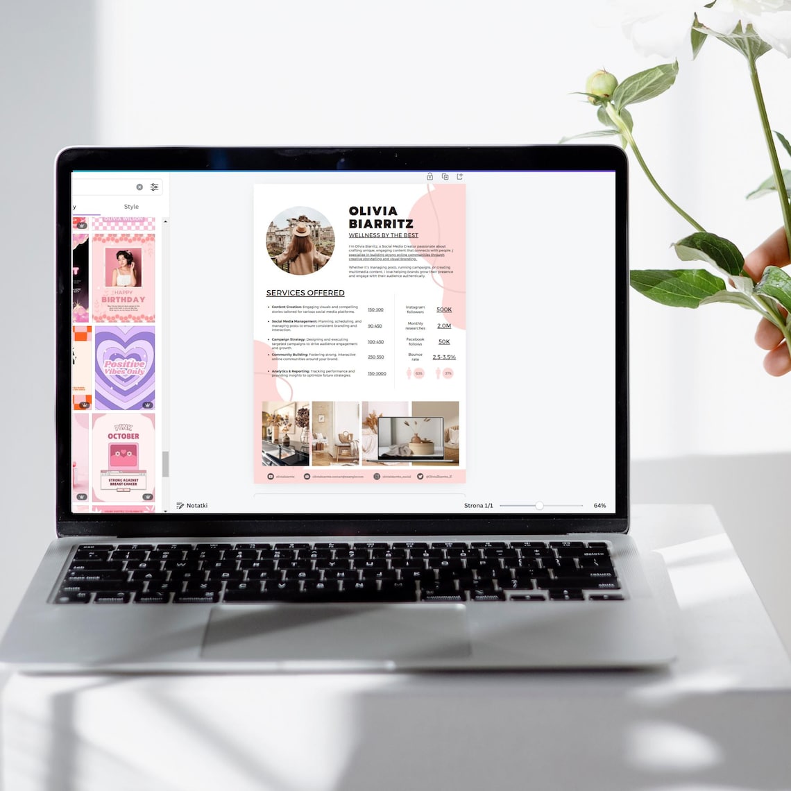 Editable UGC Creator Rate Card Template: Minimalist Pricing Sheet ...