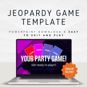Editable Jeopardy Game Template for Powerpoint | Fun Quiz and Trivia ...