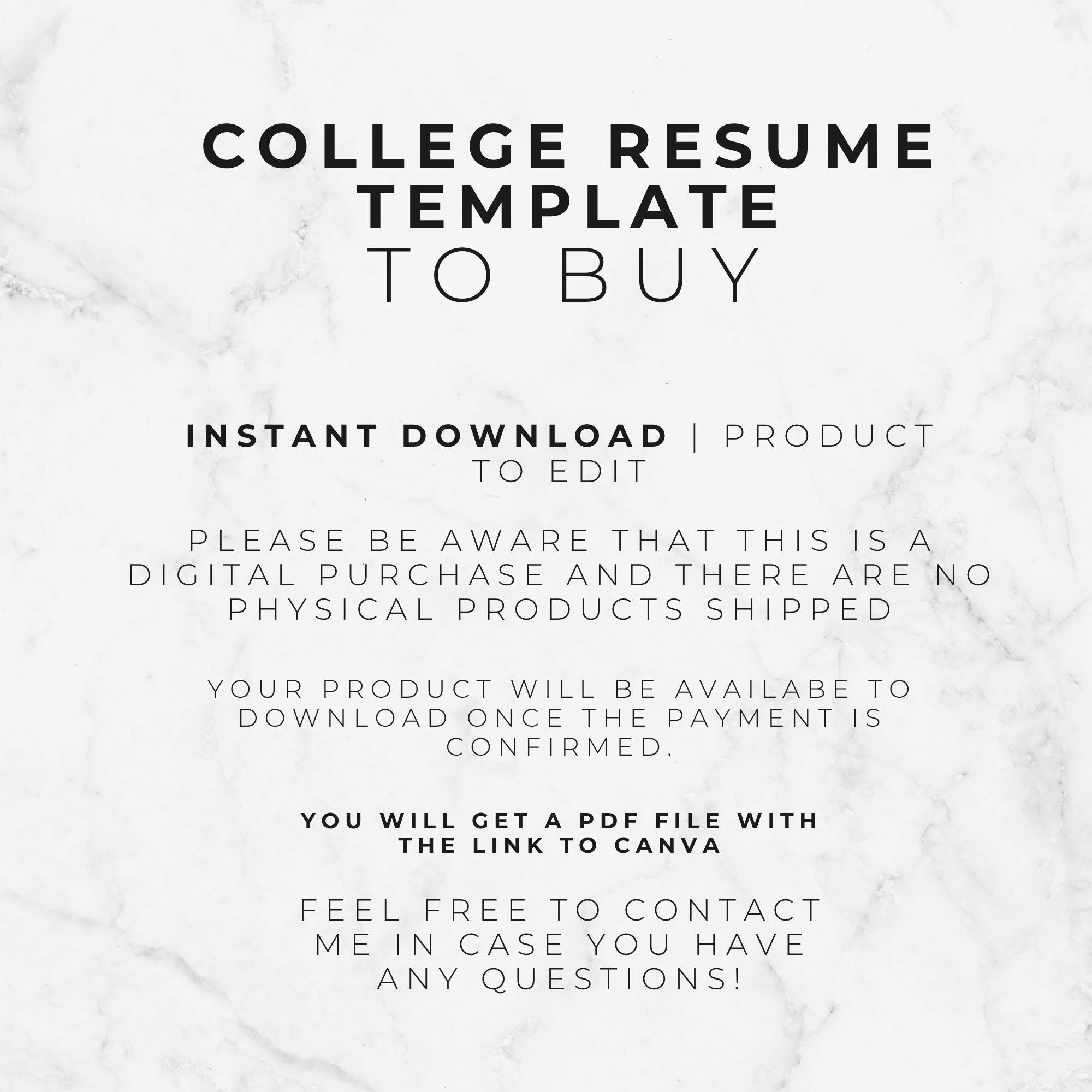 Modern College Resume Template | Clean, Ats-friendly Design for ...