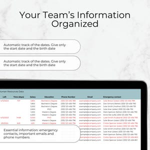 HR Employee Dashboard Template: Google Sheets for Data Tracking ...