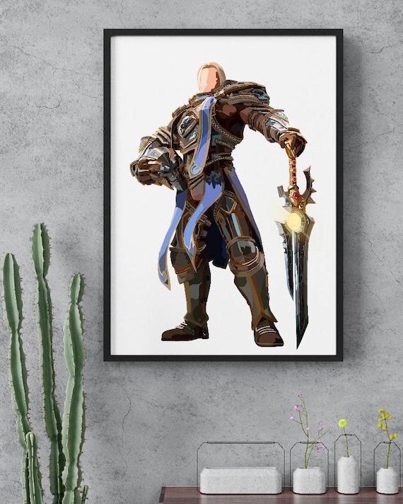 World of Warcraft Anduin Wrynn Fan Art Poster - Etsy