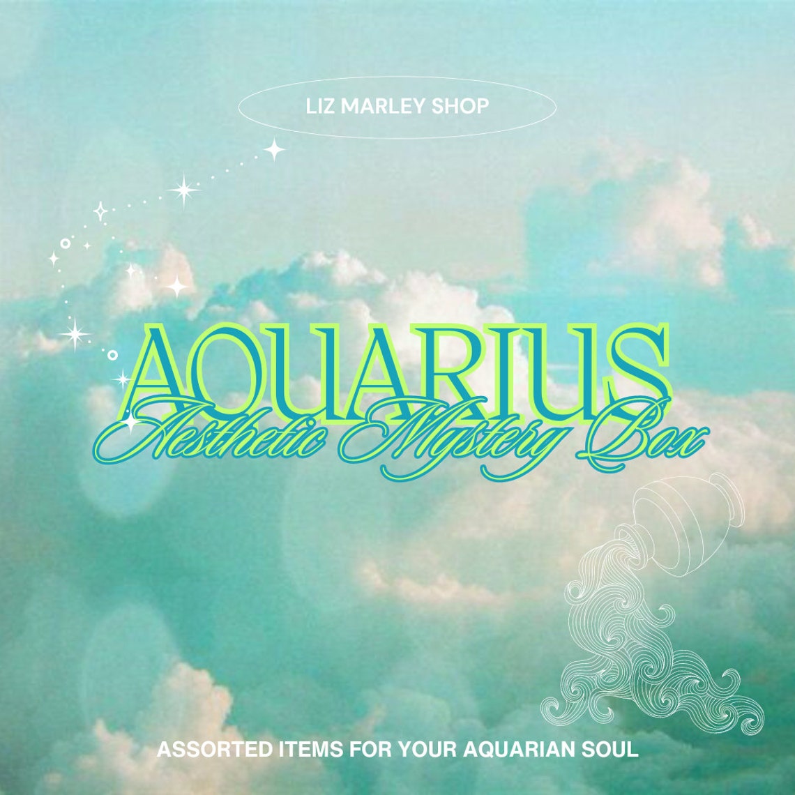 Aquarius Zodiac Box #2 - Etsy