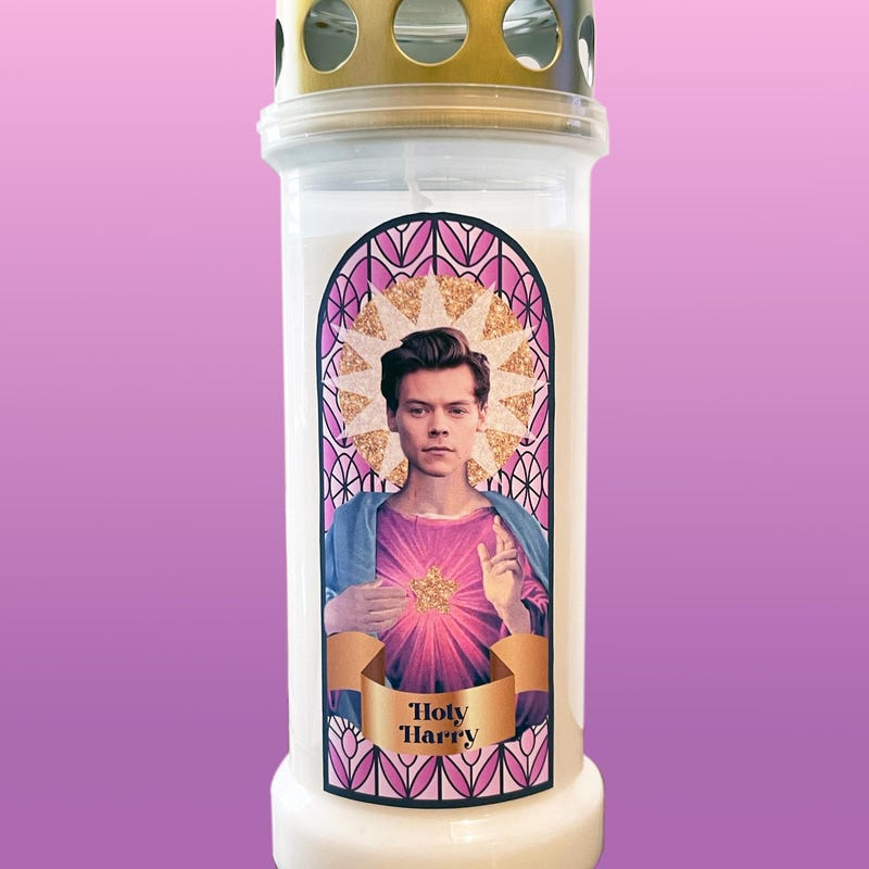 Candle Harry Styles - Etsy