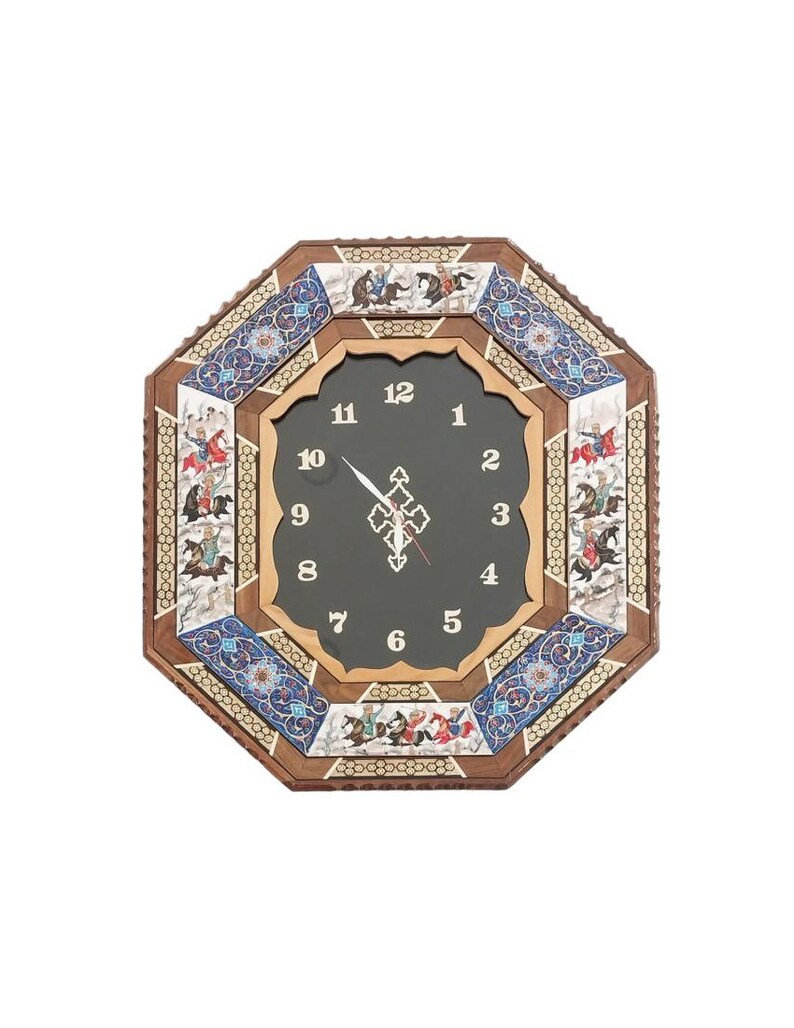 Handmade Khatam Art Wall Clock ,mina Work, Hand Painted, Amazing Handcrafted Clock - Etsy