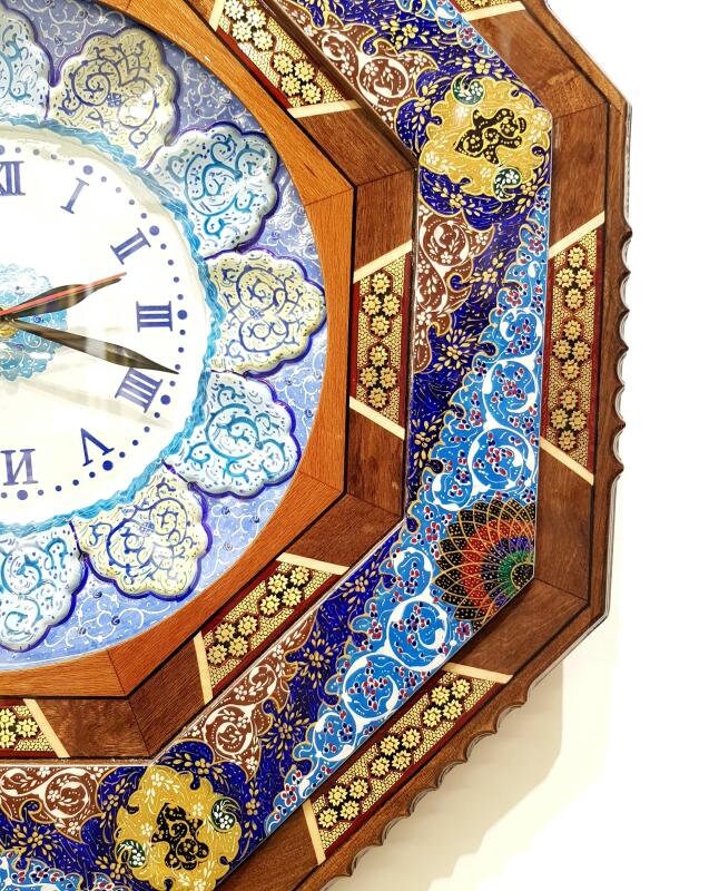 Handmade Khatam Art Wall Clock ,mina Work, Hand Painted, Amazing Handcrafted Clock - Etsy