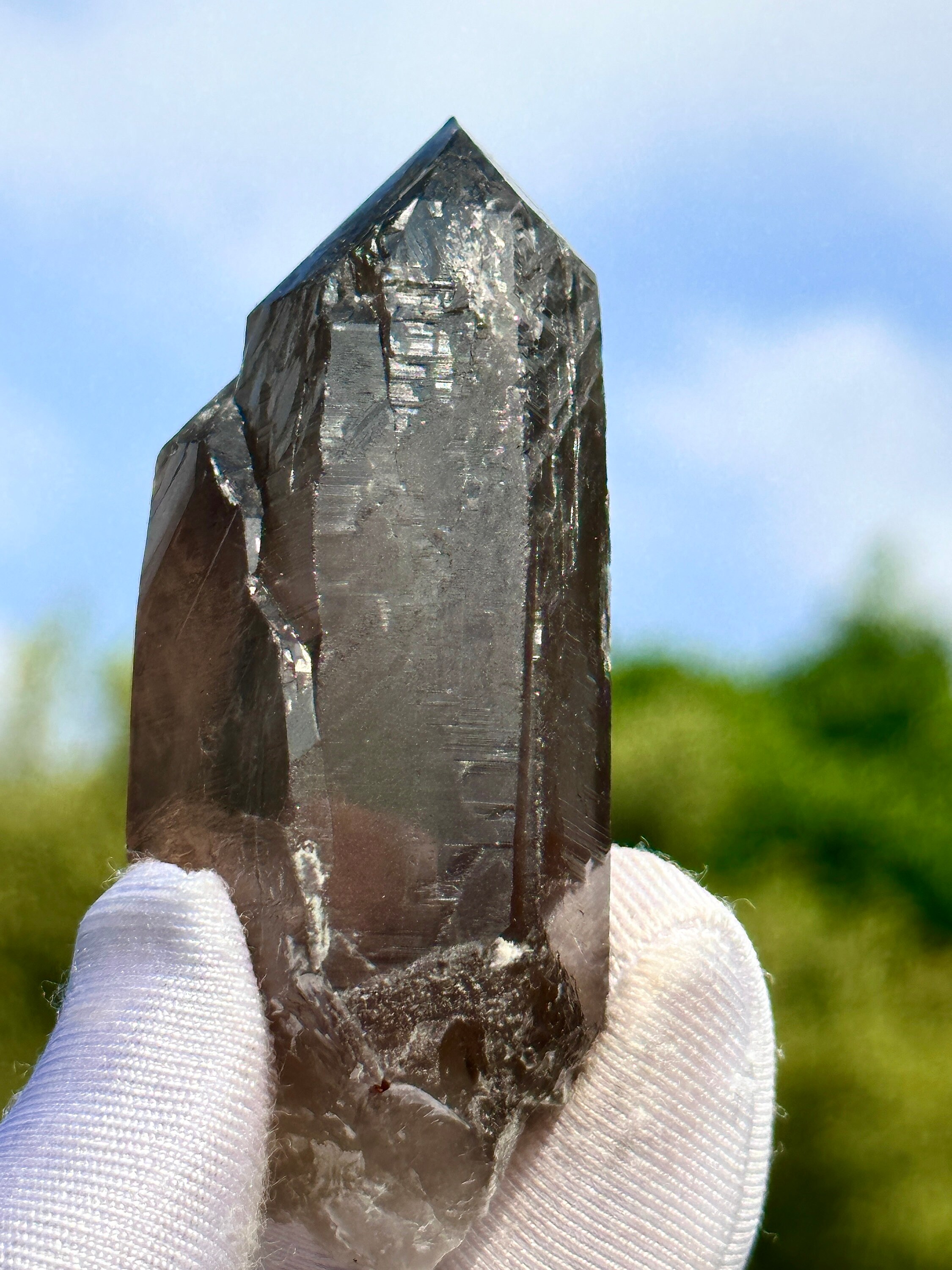 Rarest Natural Morian smoky Quartz Root Chakra Crystal - Etsy