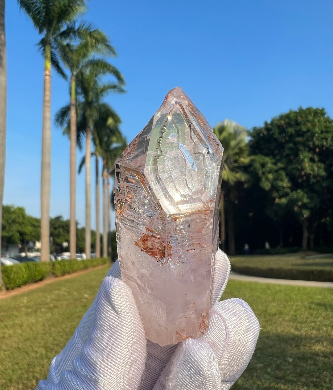 Amazing Multiple Termination Large Enhydro Amethyst Skeletal Quartz ...