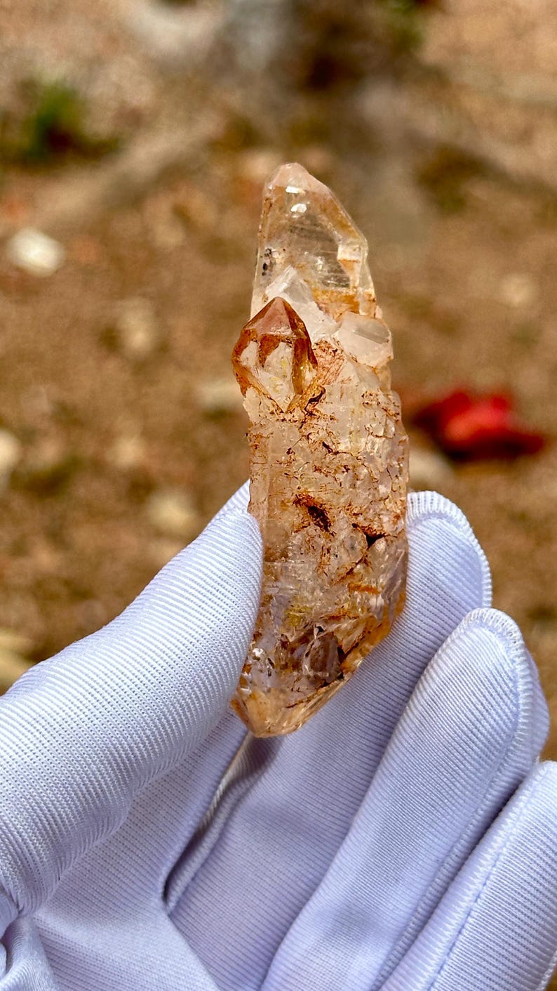 UV Firefly Skeletal Quartz Crystal Extra Terminated Quartz With ...