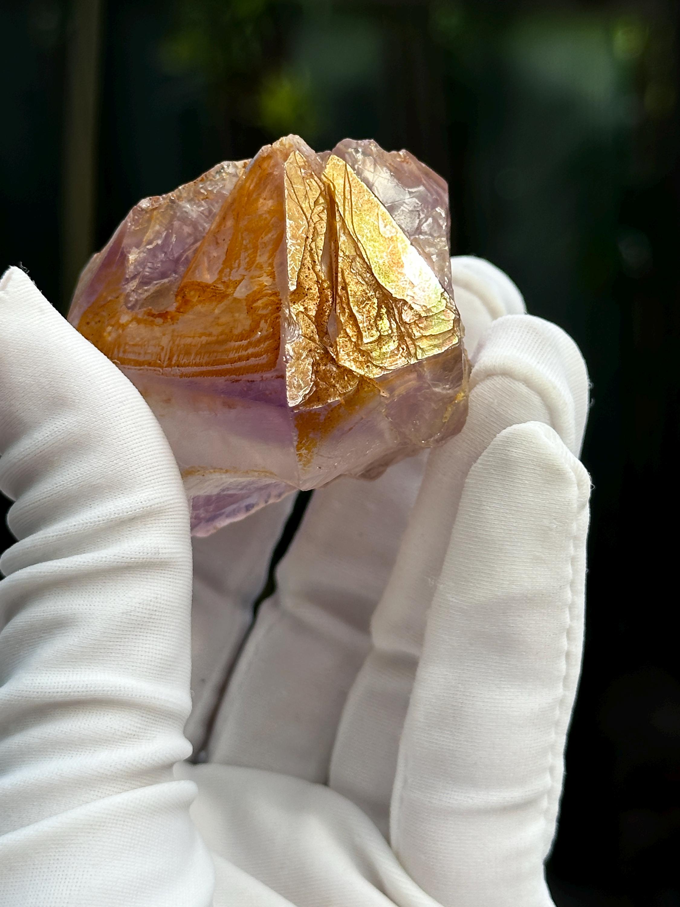 Rarest Skeletal Amethyst, Natural Electroplated Rainbows From ...