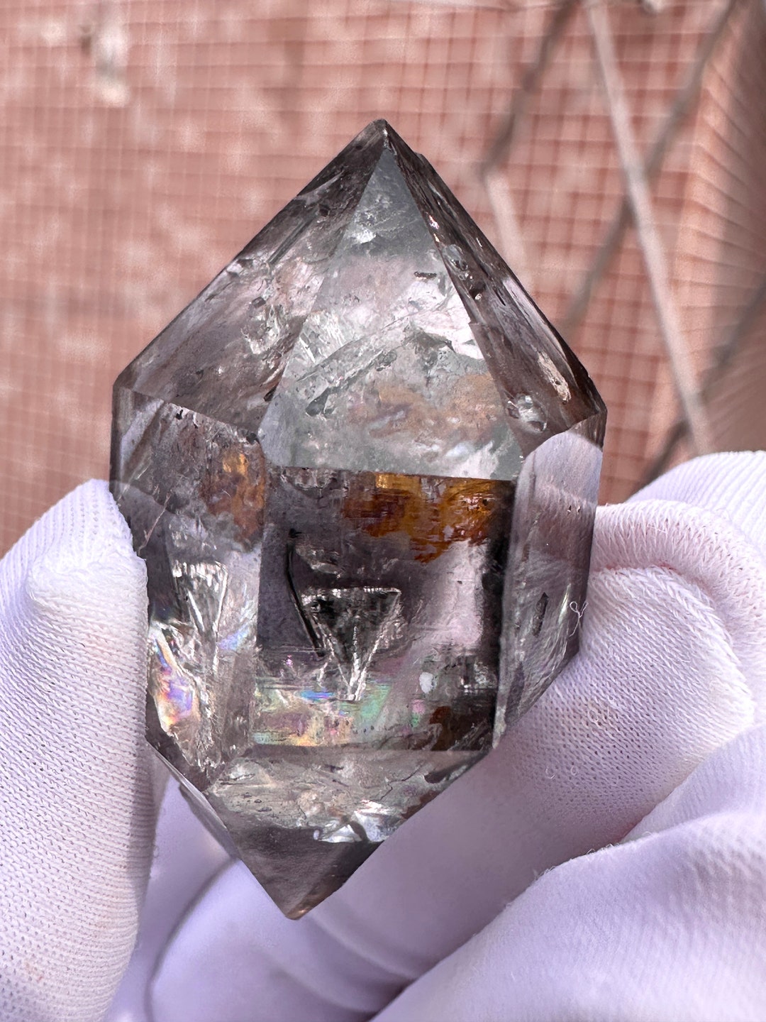Unparalleled DT Smoky Diamond Quartz From Chongqing, ISIS Crystal ...
