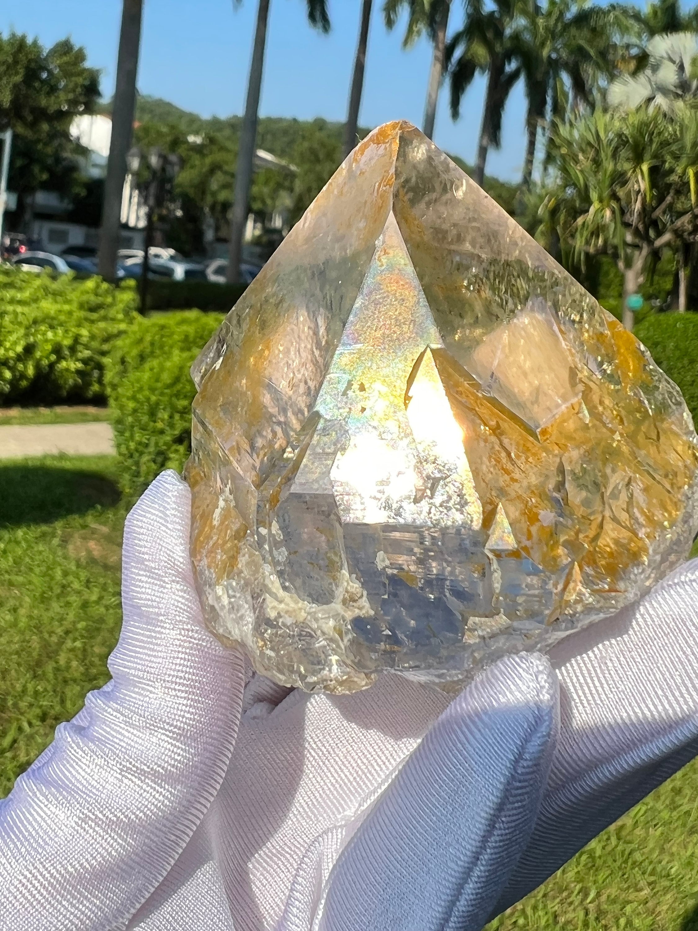 Stunning Pyramid Generator Gold Himalayan Quartz With Full - Etsy