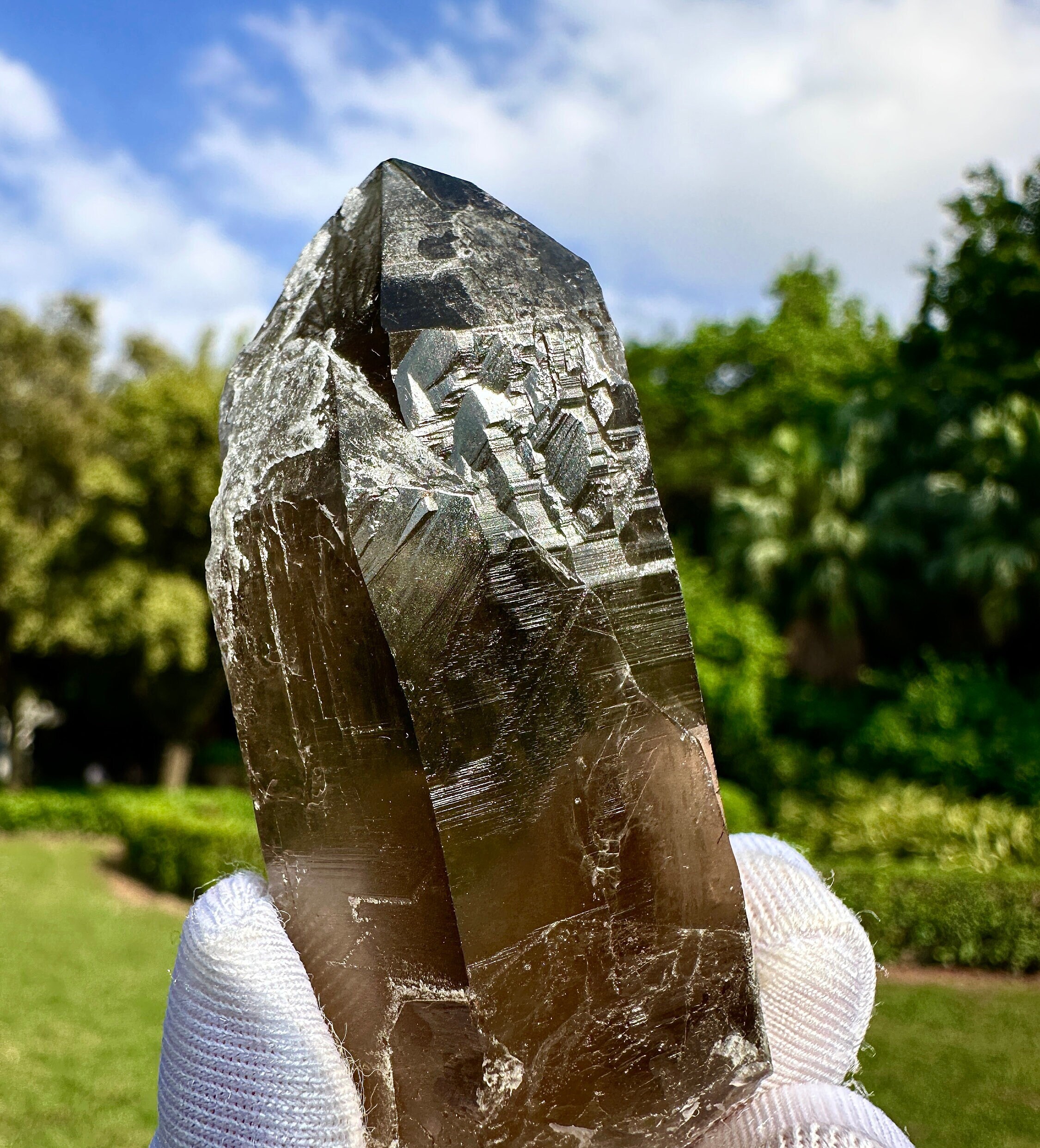 Rarest Natural Morian smoky Quartz Root Chakra Crystal - Etsy