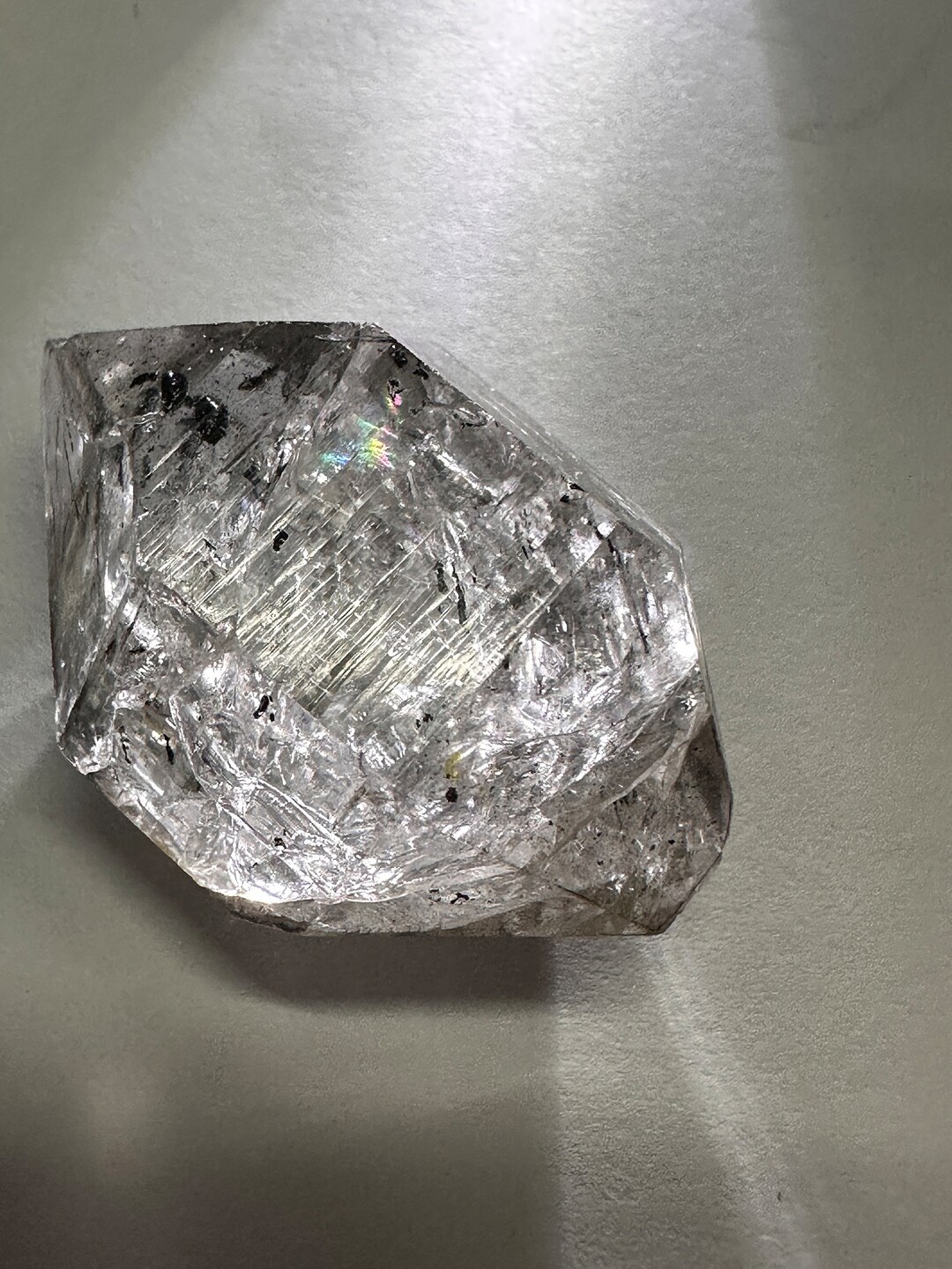 Healing Crystal! Dual-terminated Diamond Quartz With Rainbows & ISIS ...