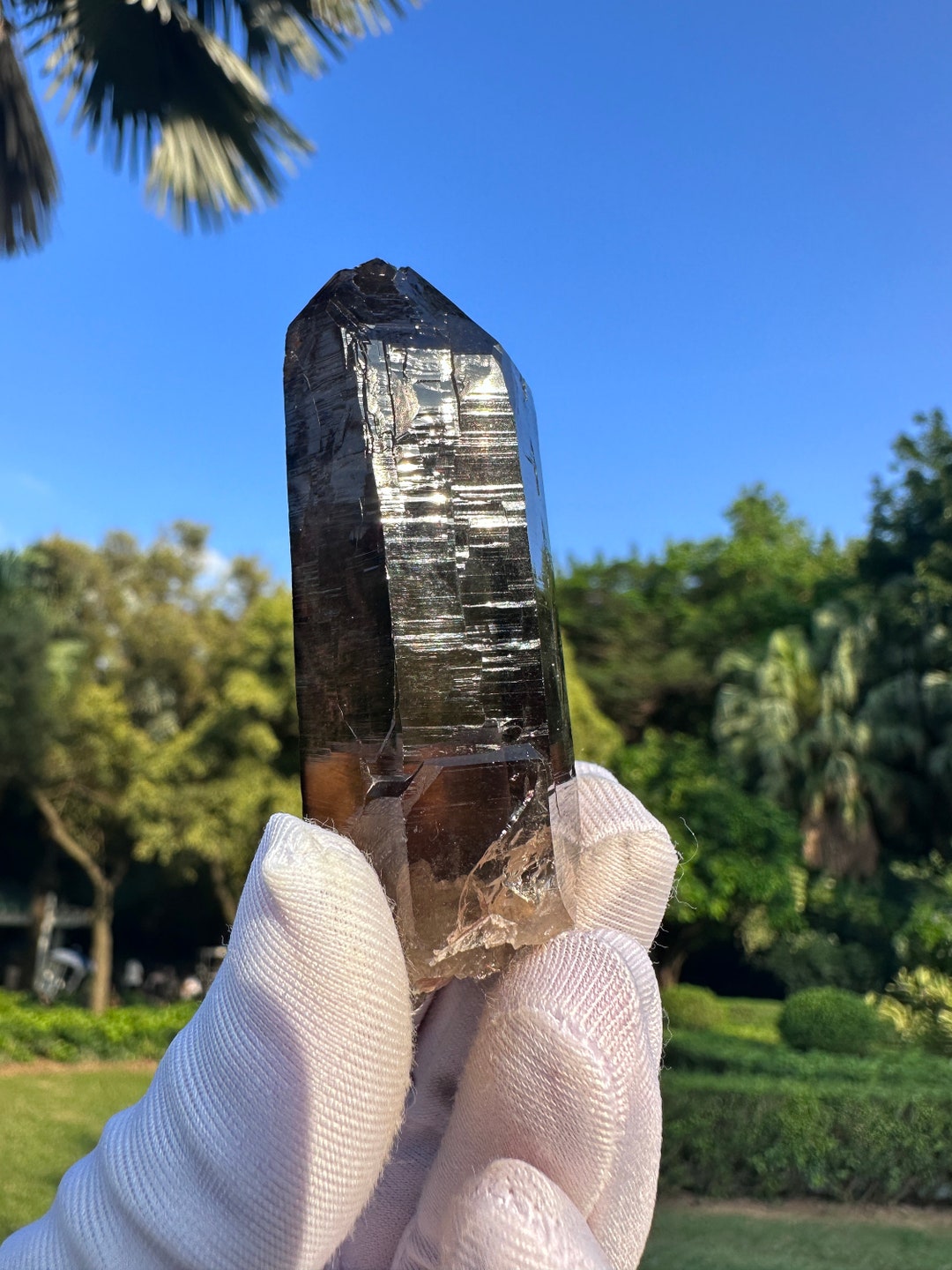 Rarest Natural Morion Smoky Quartz With Blue Needles, Future Time Link ...