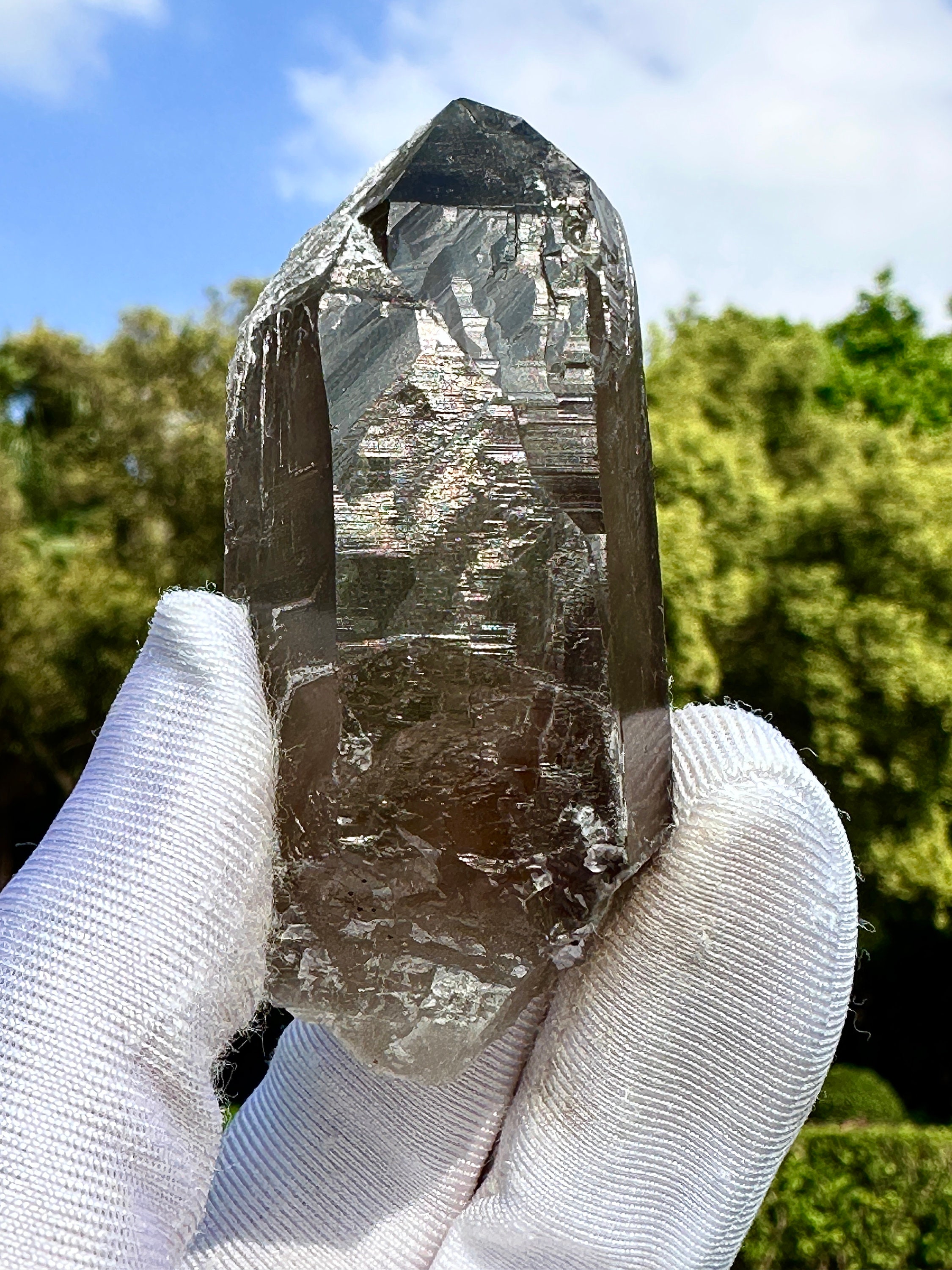 Rarest Natural Morian smoky Quartz Root Chakra Crystal - Etsy