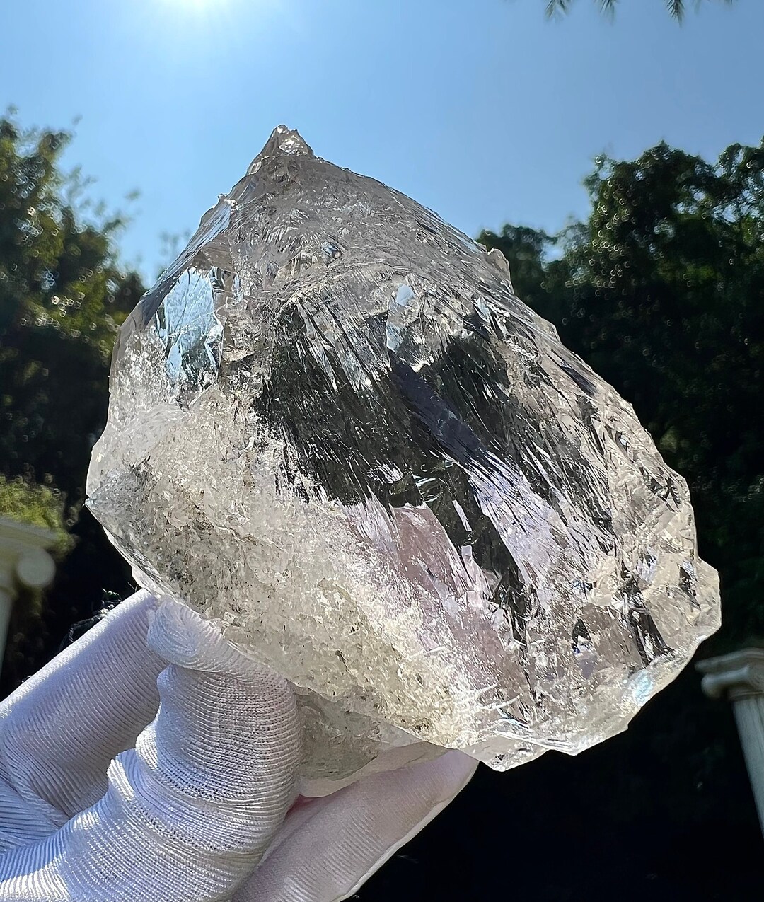 Himalayan Nirvana Ice Quartz: Etched DT Crystal, Record Keeper ...
