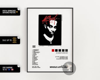 Whole Lotta Red Poster | Etsy