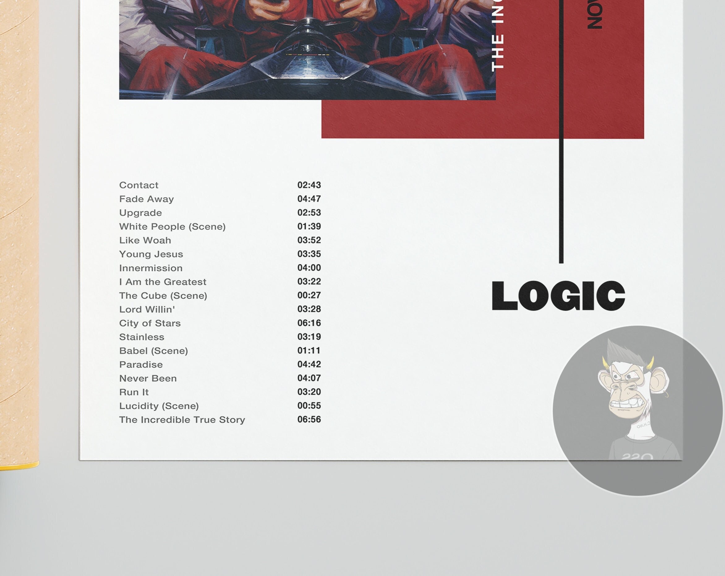 Logic - The Incredible True Story - Album Cover Poster Designed & Sold ...