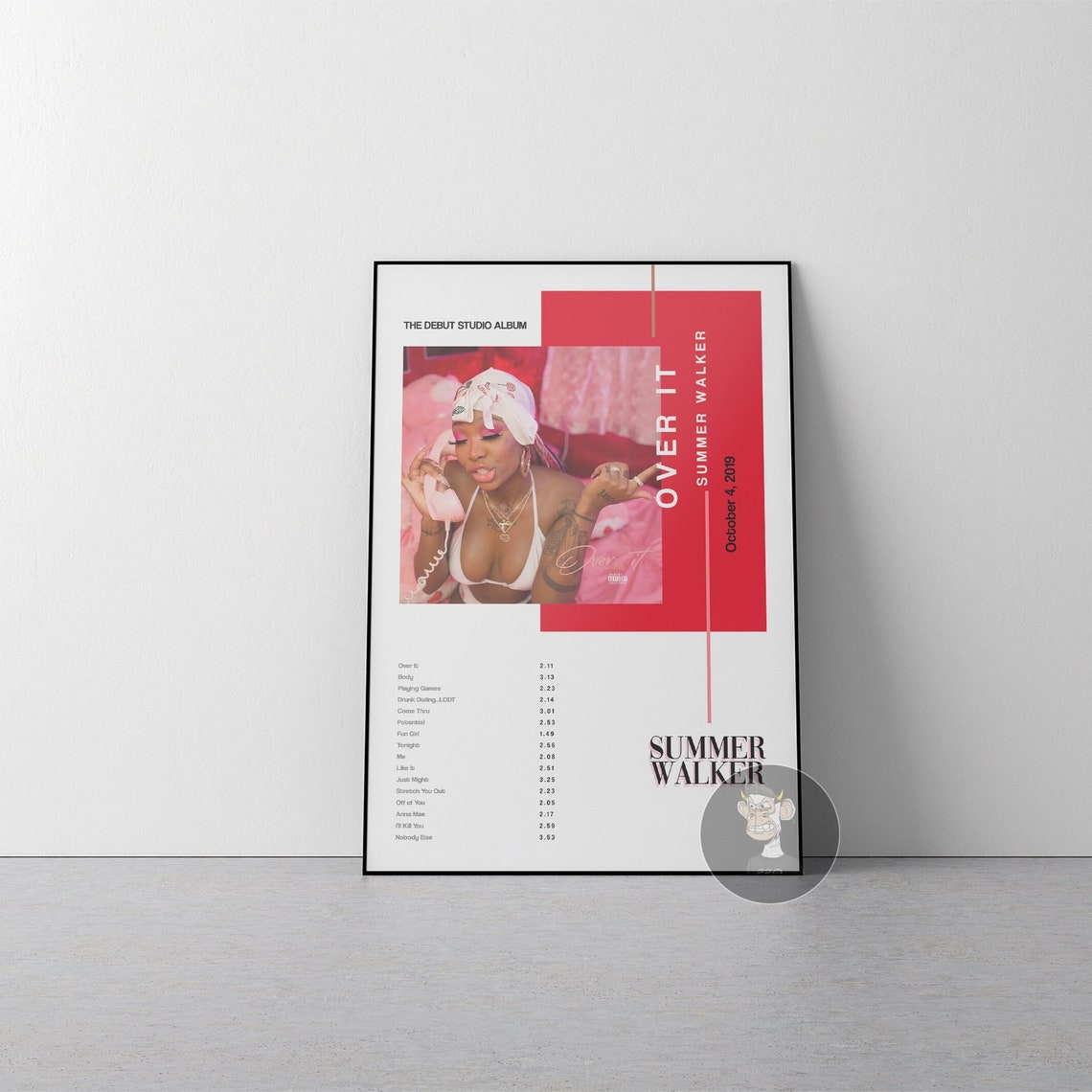 Summer Walker Over It Album Cover Poster Create Your Own | Etsy