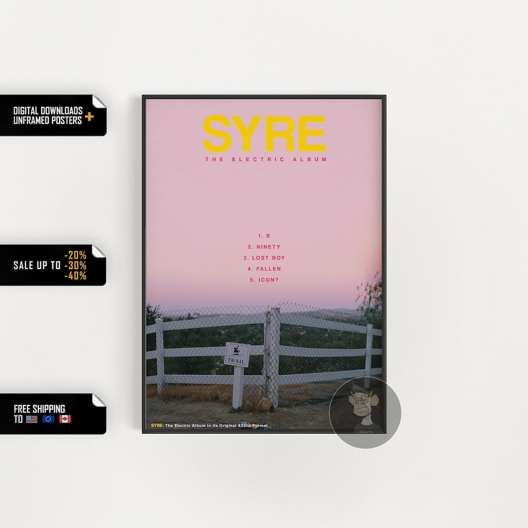 Jaden Syre the Electric Album Album Cover Poster Create - Etsy