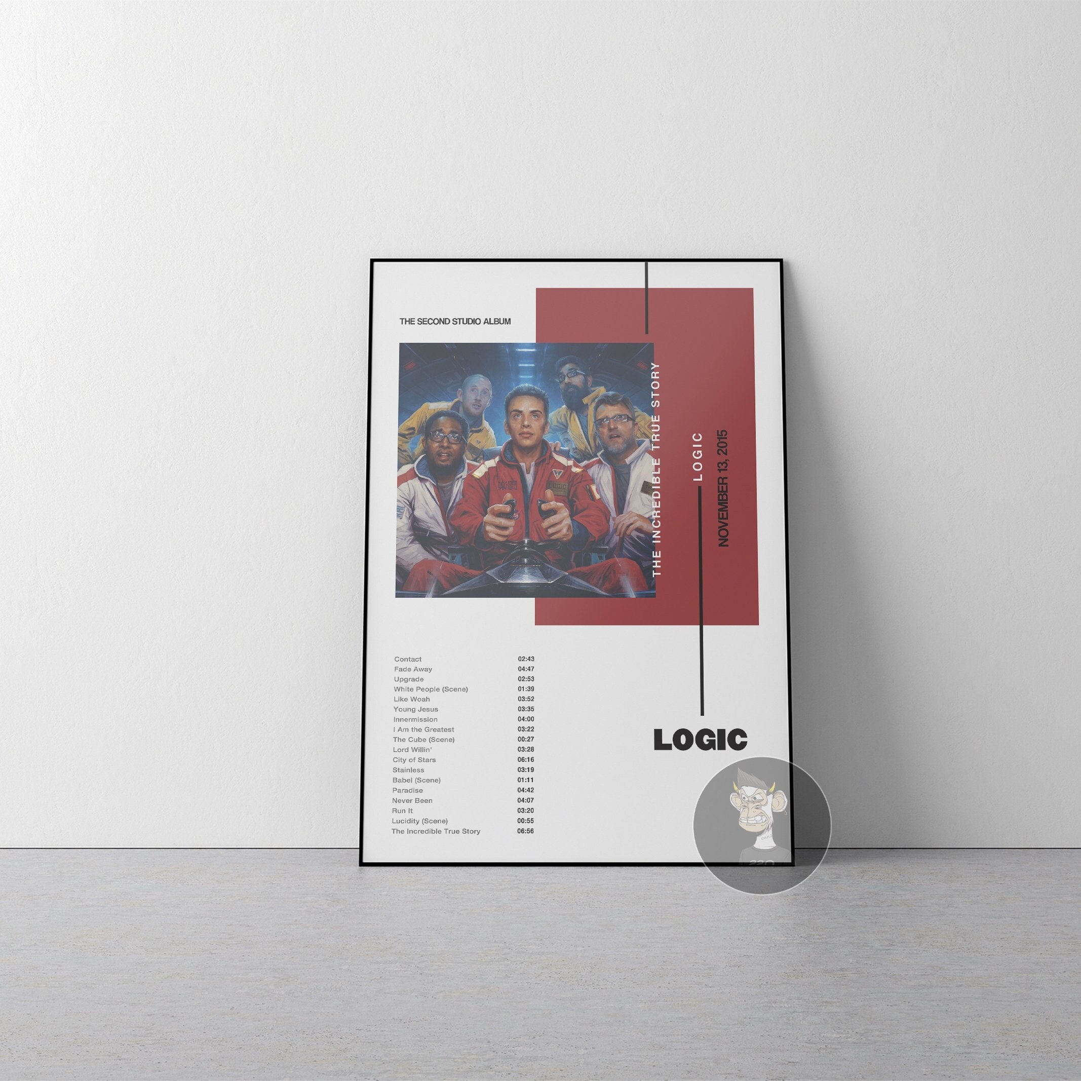 Logic - The Incredible True Story - Album Cover Poster Designed & Sold ...