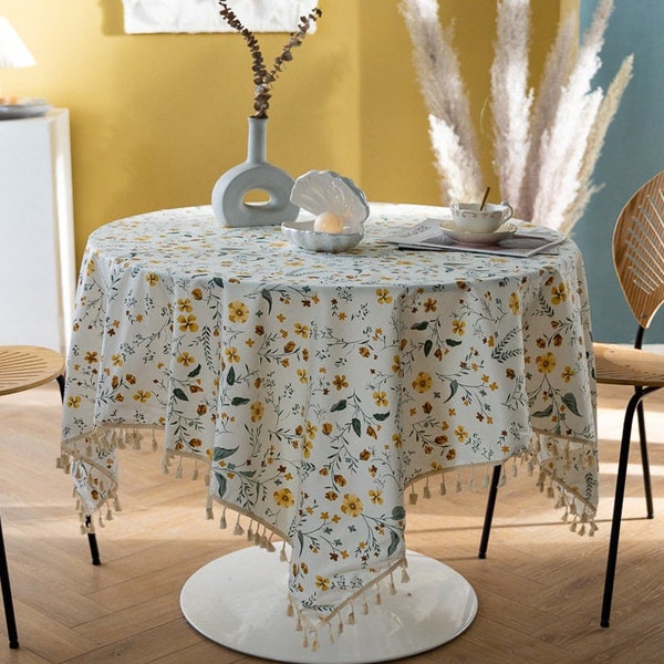 Floral Tablecloth - Etsy