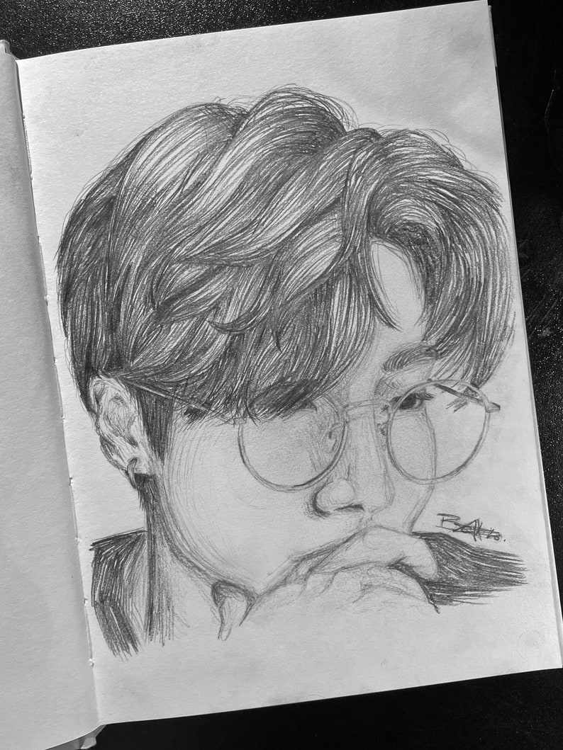 Stray Kids Han Jisung Pencil Sketch A6 A5 A4 Art Print - Etsy Canada