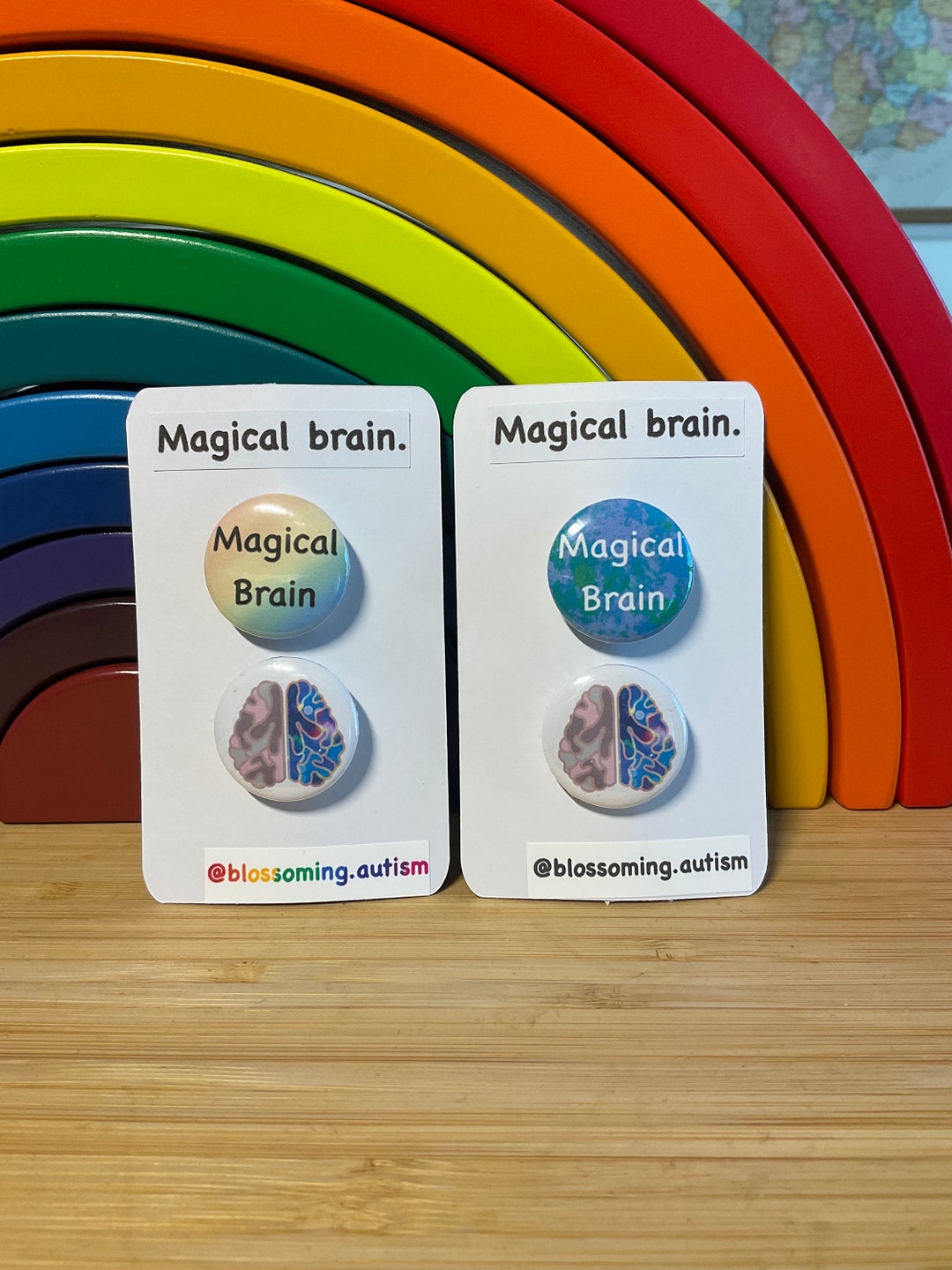 Neurodivergent Magical Brain Awareness Acceptance Double 25mm - Etsy