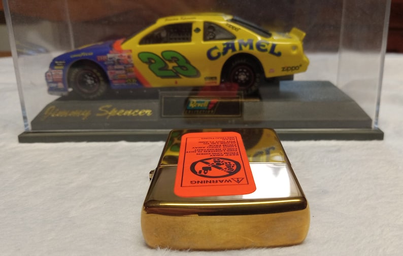 Brass Zippo Lighter: NASCAR #23 Jimmy Spencer Smokin Joe Racing - Etsy