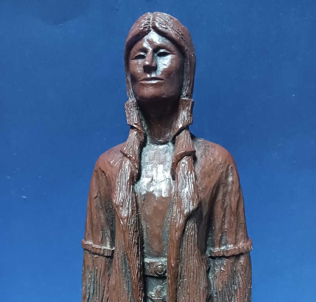 Vintage Native American Indian Woman. Largo - Etsy