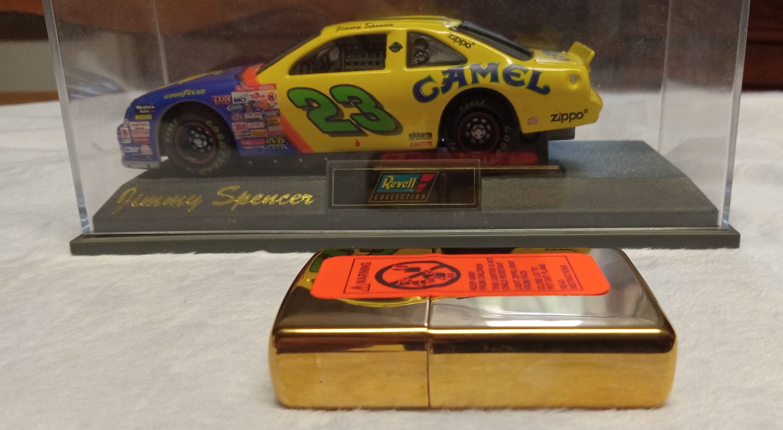 Brass Zippo Lighter: NASCAR #23 Jimmy Spencer Smokin Joe Racing - Etsy