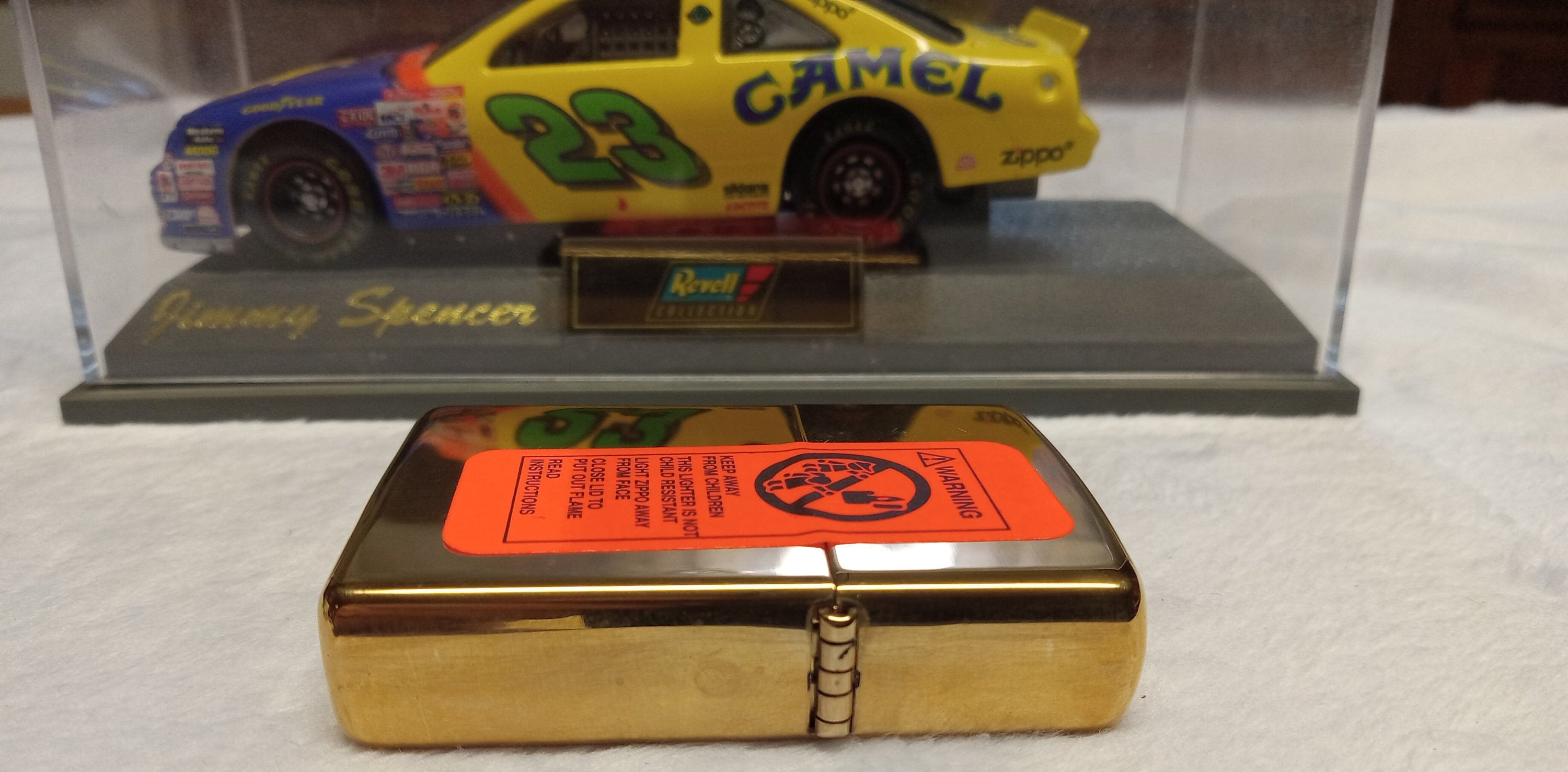 Brass Zippo Lighter: NASCAR #23 Jimmy Spencer Smokin Joe Racing - Etsy