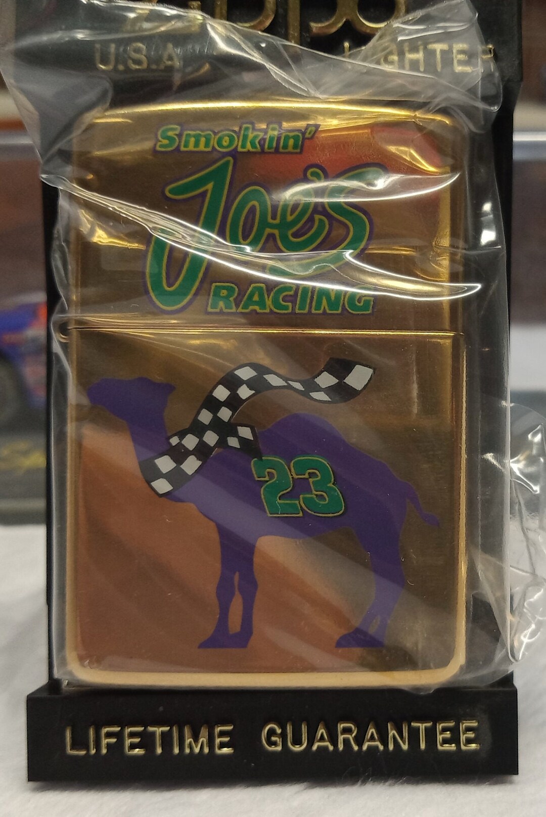 Brass Zippo Lighter: NASCAR #23 Jimmy Spencer Smokin Joe Racing - Etsy