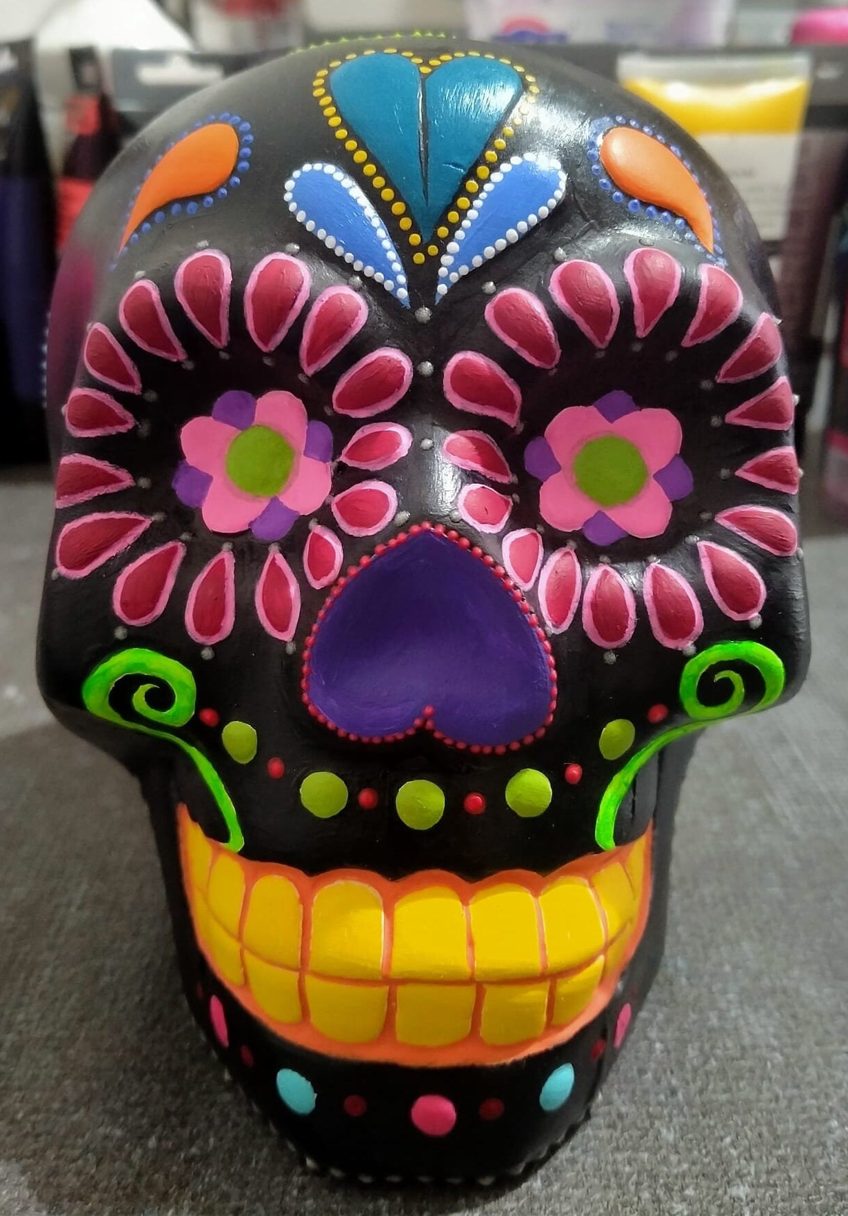 Santa Muerte Hand Painted - Etsy