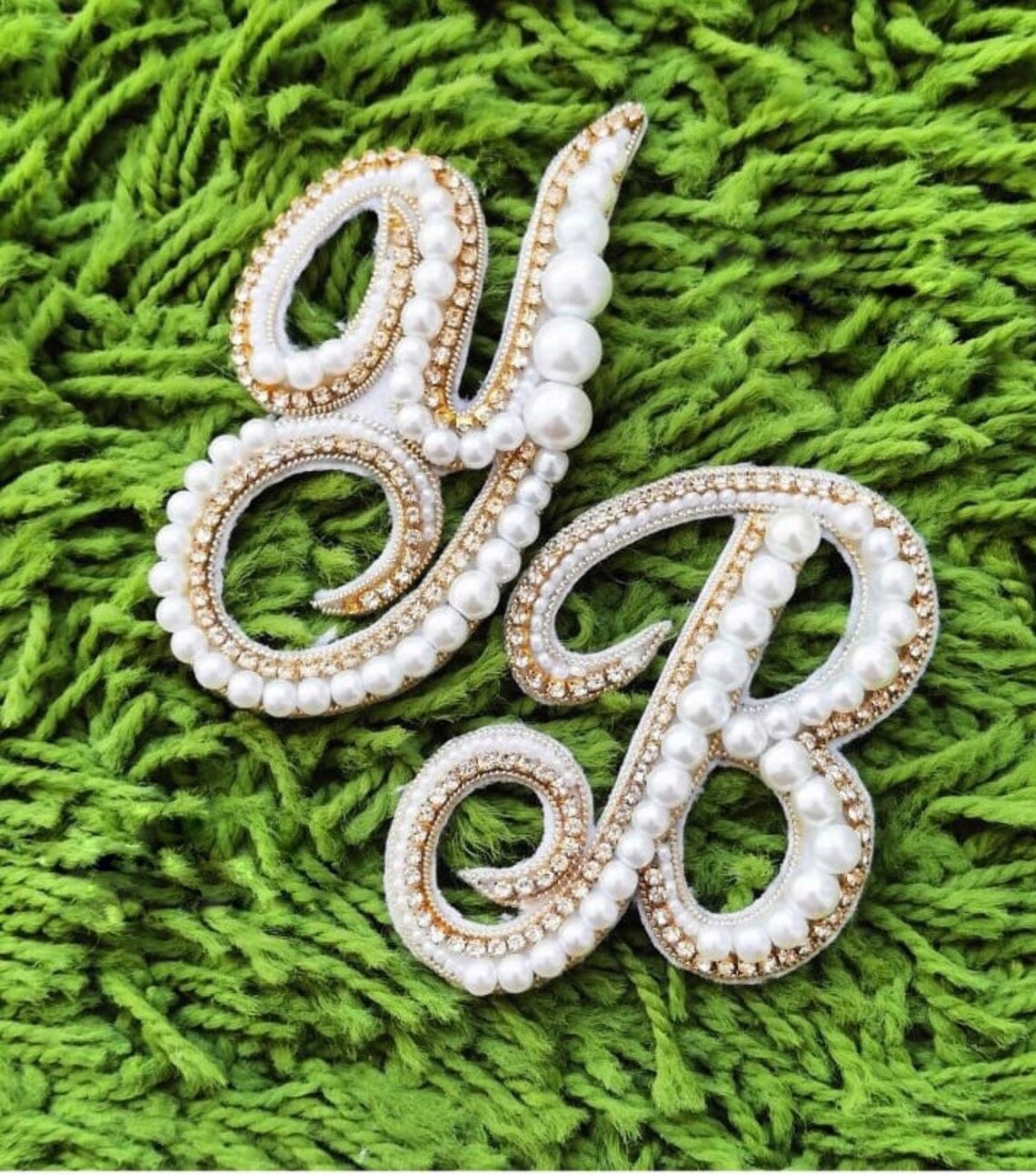 Faux Pearl Brooch for Women Personalized Initial Brooch - Etsy