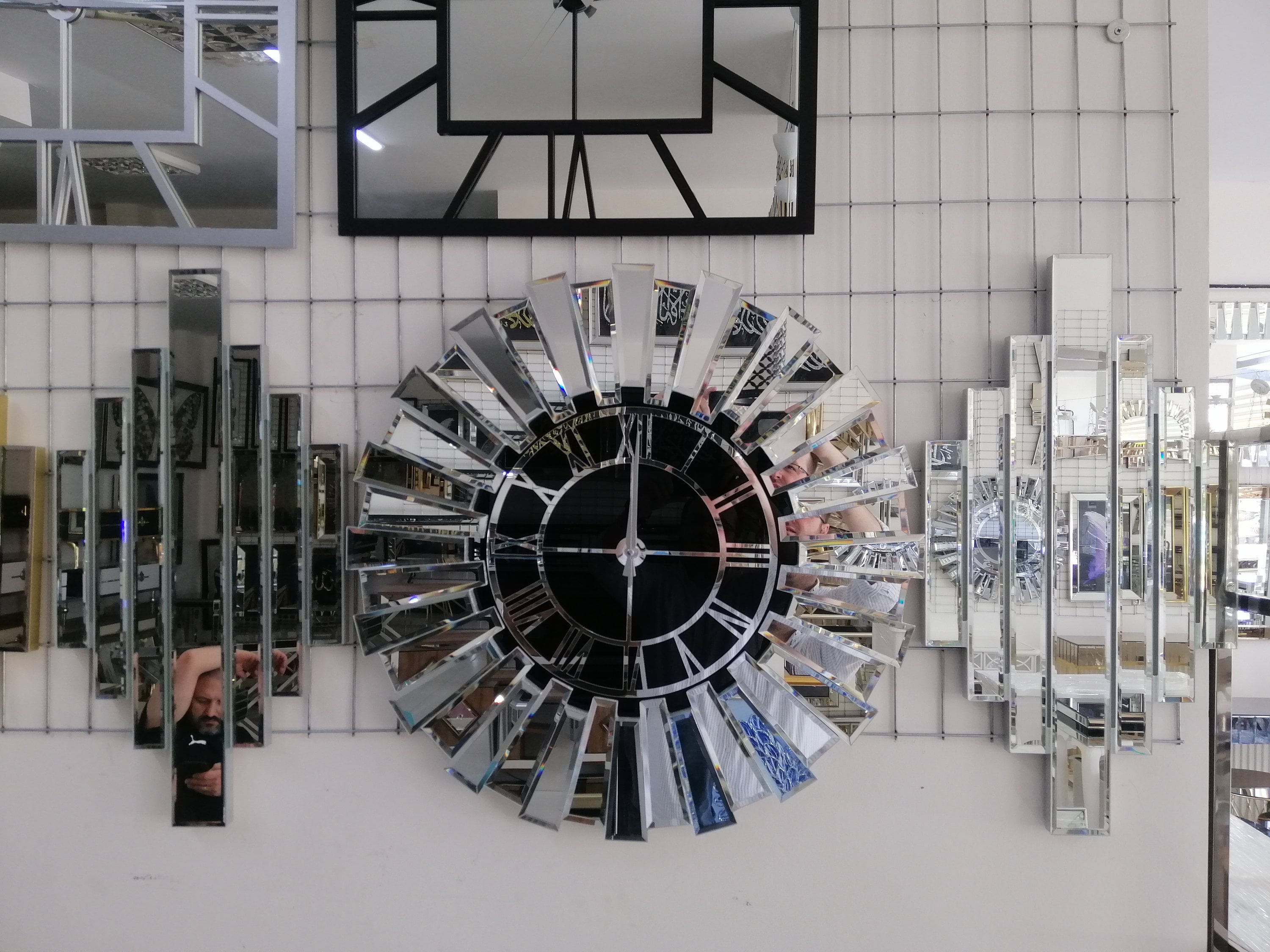Mirrored Wall Clock