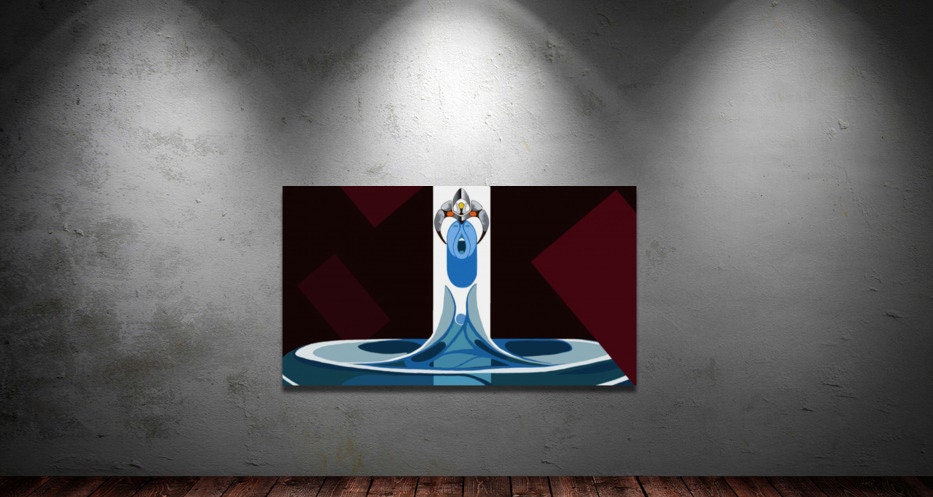 Abstract Sci-fi Art Print. - Etsy