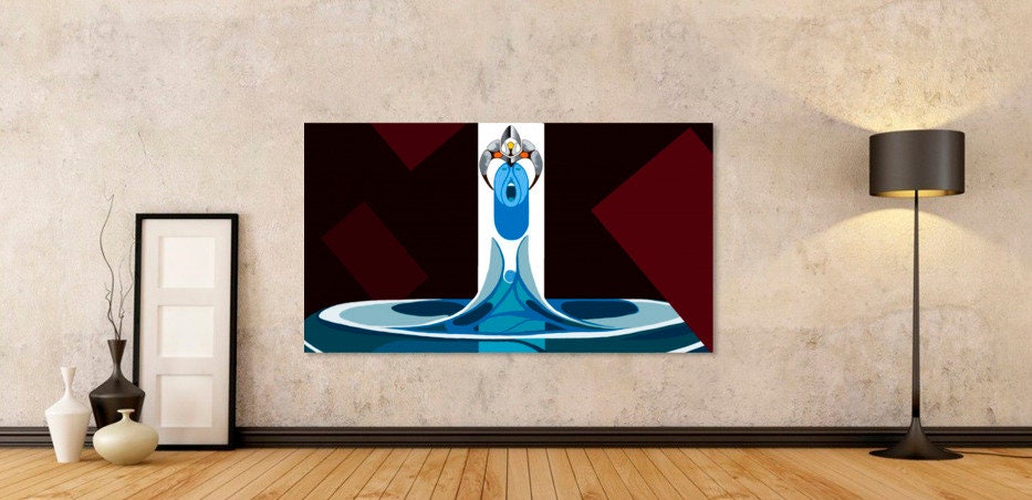 Abstract Sci-fi Art Print. - Etsy