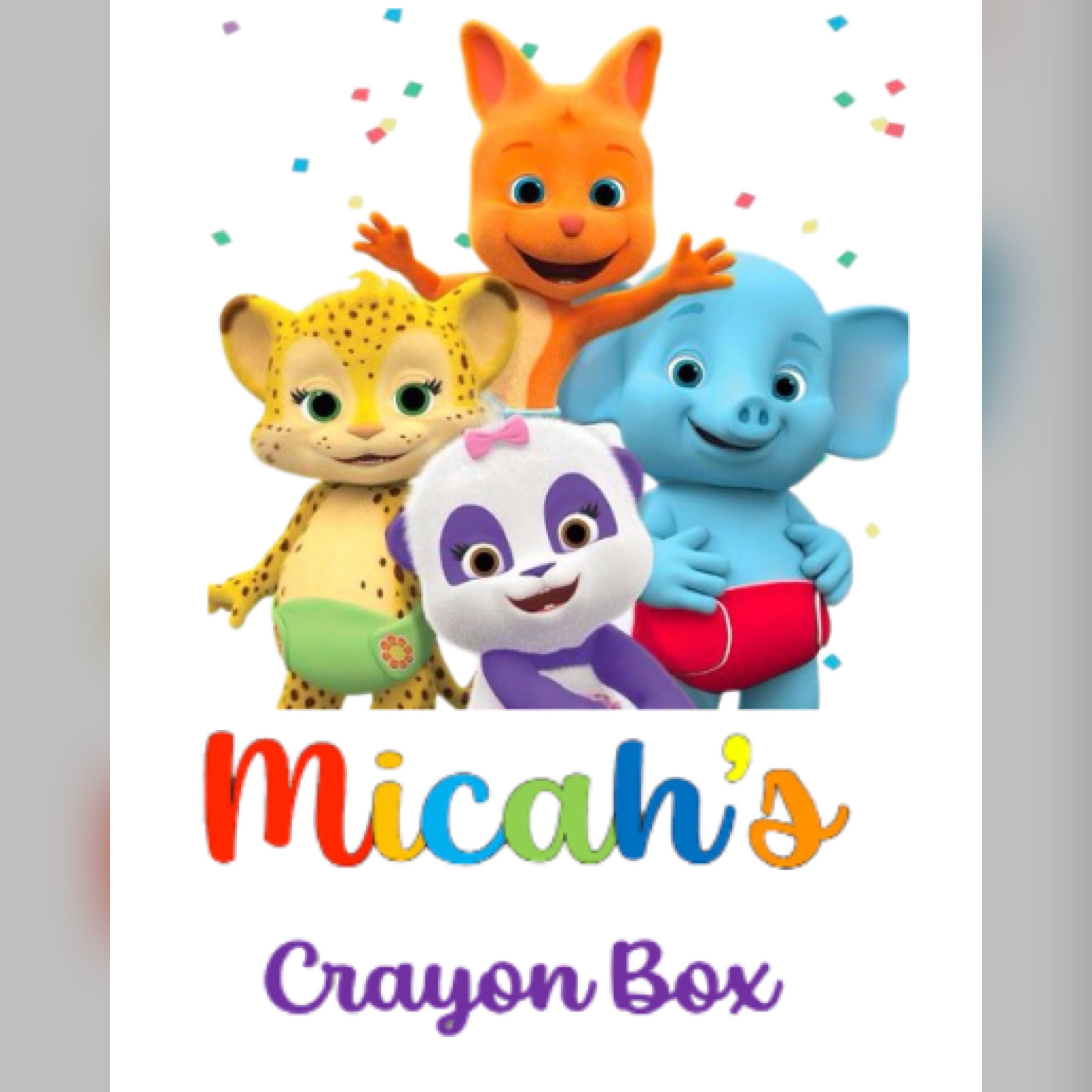 Word Party Custom Crayon Box Word Party Birthday Word Party Theme ...