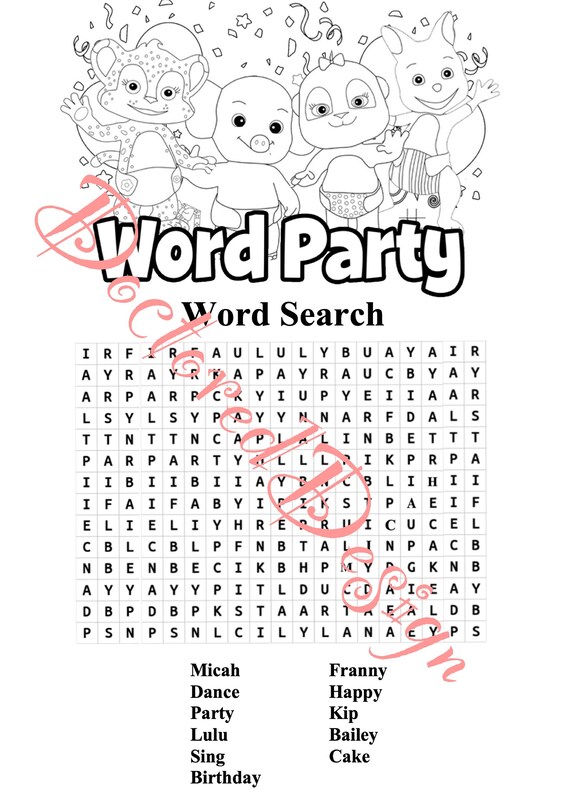 Word Dance Coloring Pages