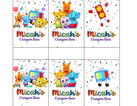 Word Party Custom Crayon Box Word Party Birthday Word - Etsy